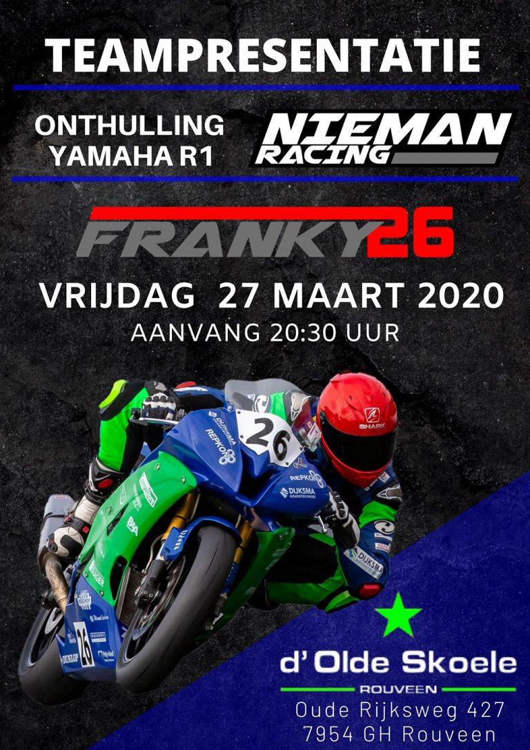 Teampresentatie Nieman Racing 2020 met onthulling Yamaha R1 - Weblog ...