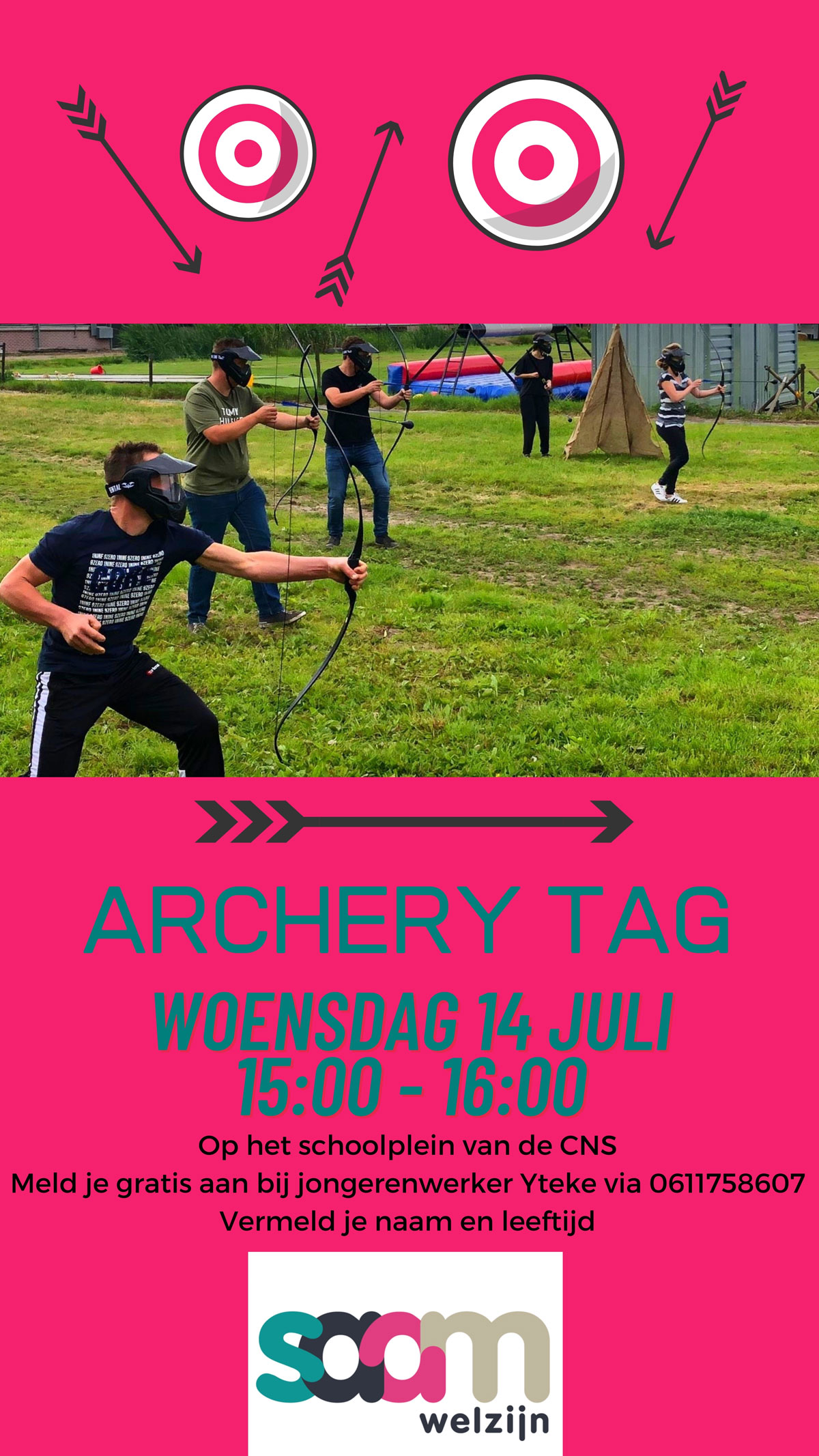 Archery Tag op plein CNS - Weblog Staphorst Rouveen