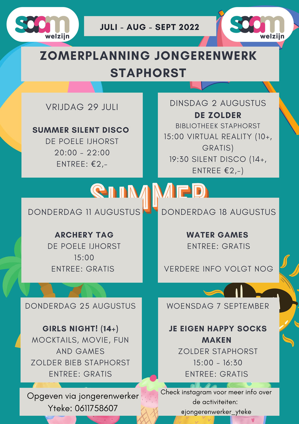 Zomerplanning Jongerenwerk Staphorst - Weblog Staphorst Rouveen