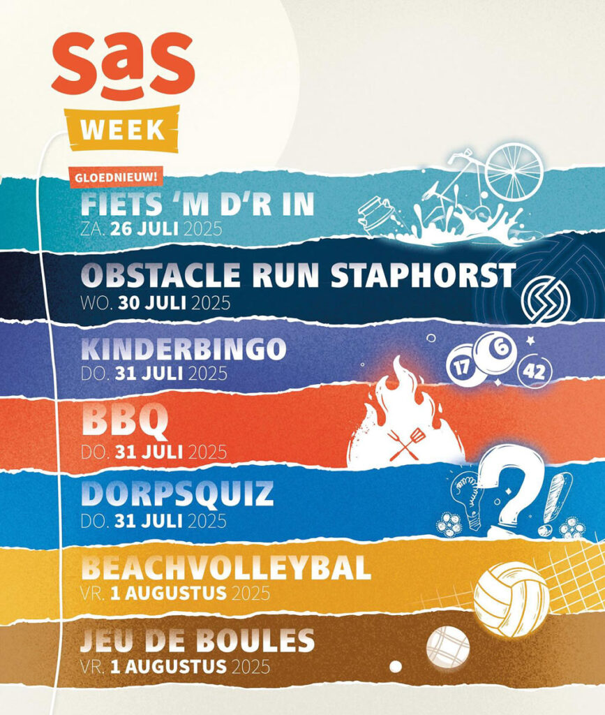 Het programma voor de SAS-Week 2025! - Weblog Staphorst Rouveen