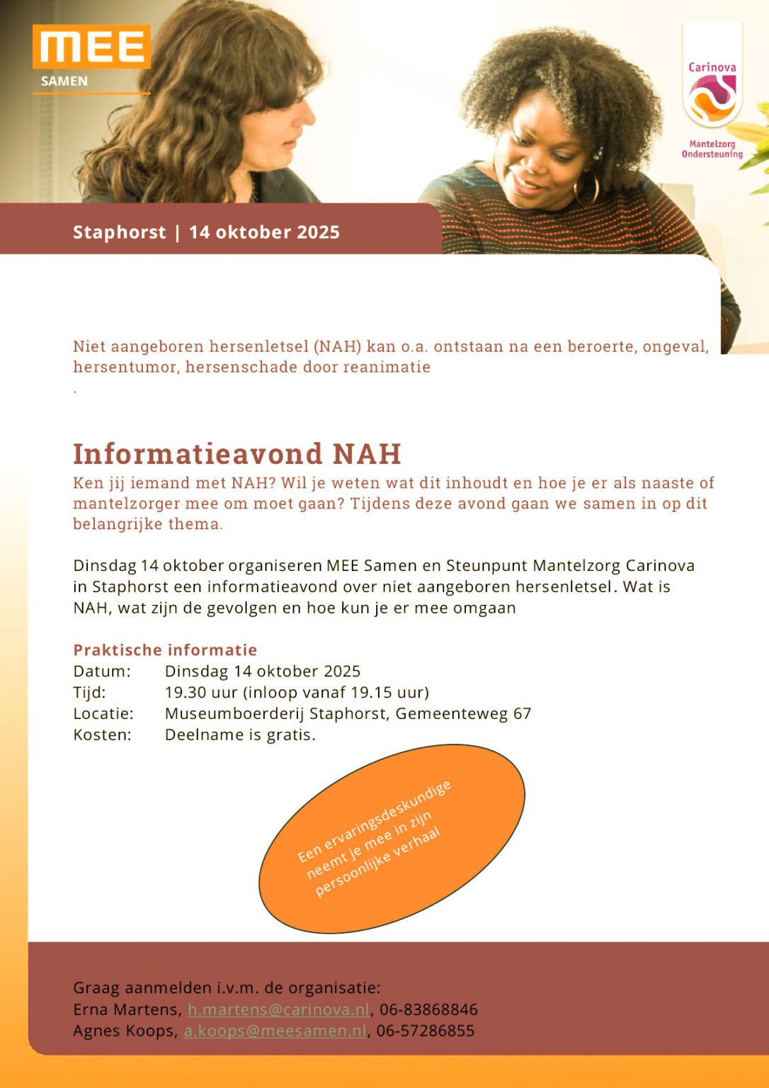 Informatieavond NAH (niet aangeboren hersenletsel) - Weblog Staphorst ...