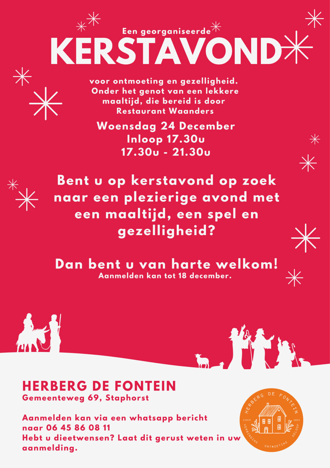 Kerstavond in Herberg de Fontein - Weblog Staphorst Rouveen